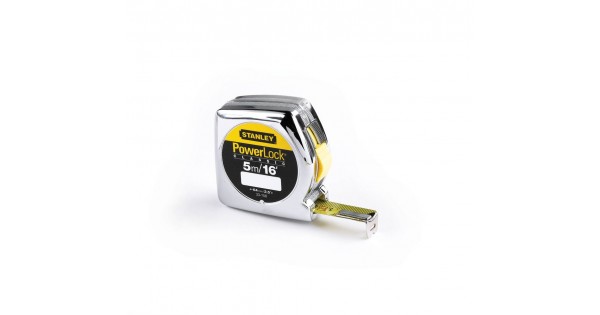Stanley Powerlock Tape Measure 5m - Flooring Tools Direct